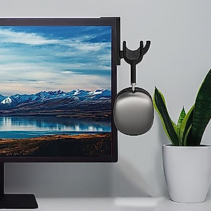 MOLOSLEEVE Stand for Headphones and Headsets (Compact and Sturdy for Earphone Holder Not Only Provides Sturdy Support for Headphones, But Also Saves Space),Black