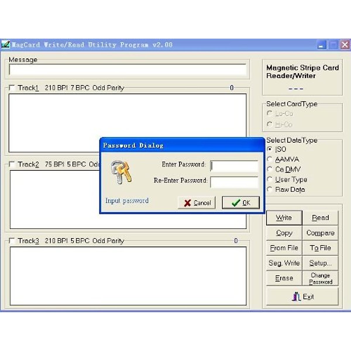 (MSR605 & 206 Magnetic Card Reader & Program Software for Windows 98/Me/XP/Vista/Windows7 & 3-track version can read/write all three tracks data, 300-4000 oe & Support USB Communication) MSR605 Magnet