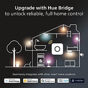 Philips Hue Motion Sensor + White Ambiance A19 LED Smart Bulb 2-Pack, Compatible with Alexa, Apple Homekit and Google Assistant, Bluetooth Compatible, Motion Sensor Requires Bridge