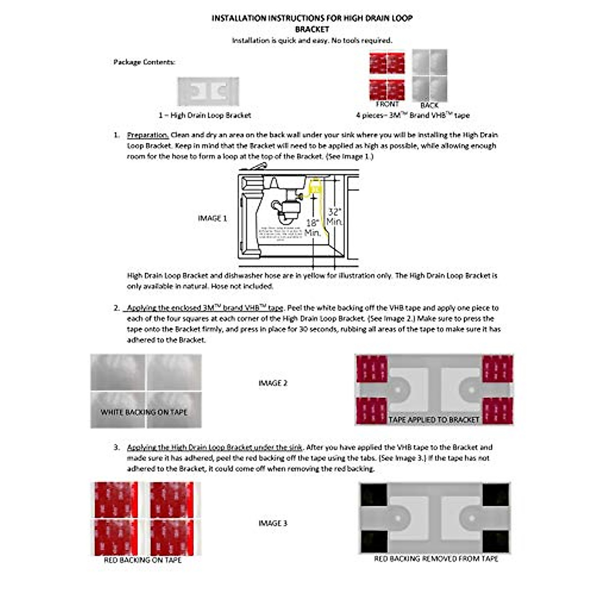 Mr. Chain High Drain Loop Bracket (1/2") - 77000-1