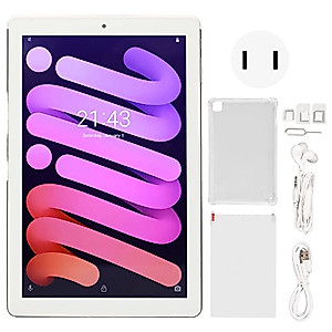10in Tablet, Octa Core CPU Tablet 100‑240V Green for Daily (US Plug)