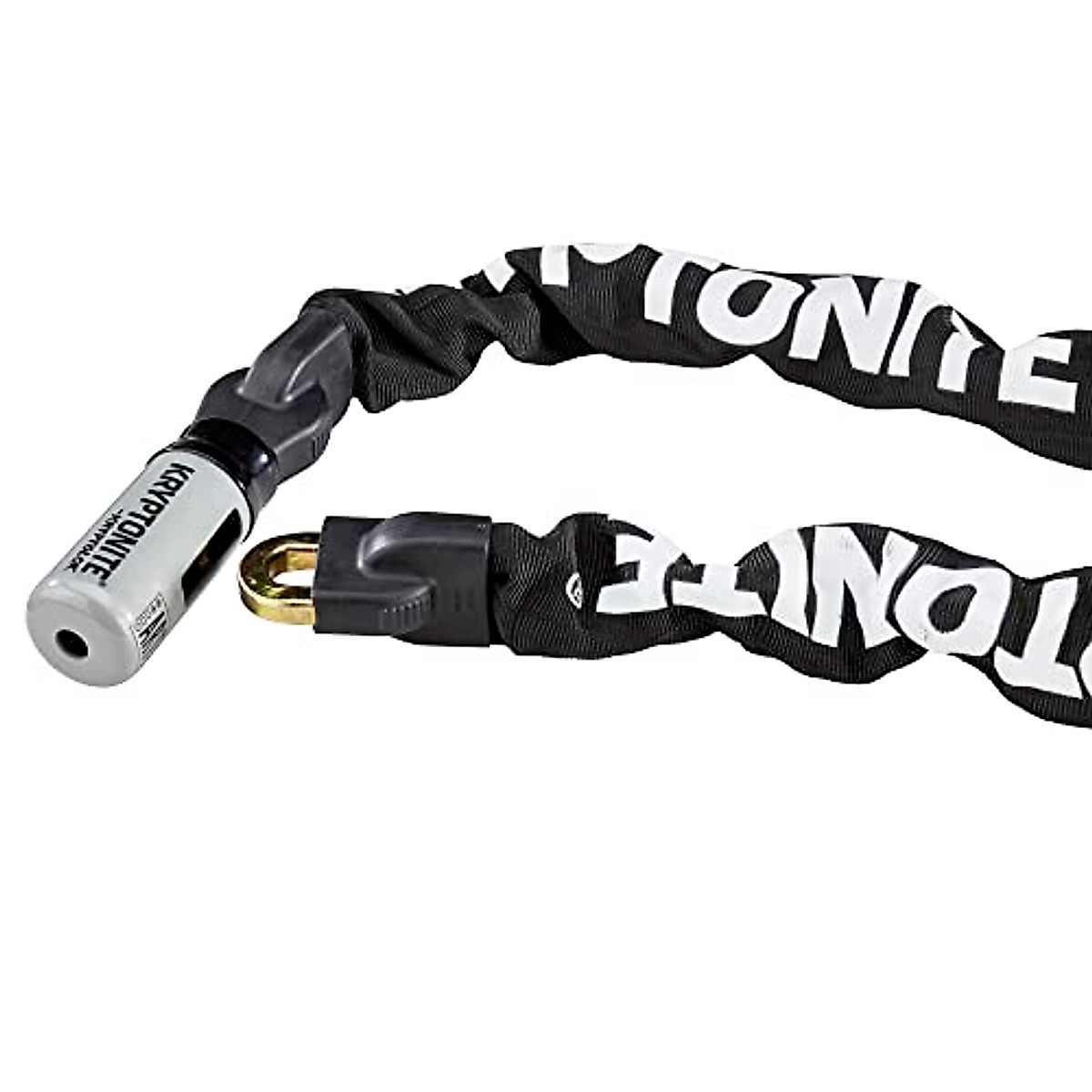 Kryptonite Kryptolok 915 Bike Chain Lock, 5 Feet Long Heavy Duty Anti-Theft Sold Secure Gold Bicycle Chain Lock with Keys for Bike, Motorcycle, Scooter, Bicycle, Door, Gate, Fence