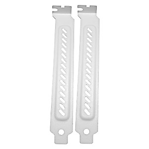 novonest 10 Pieces PCI Slot Cover,System Slot Blanking Panel,Hard Steel Dust Filter Blanking Plate,White