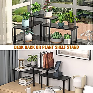 JayRex Bathroom Organizer Countertop Counter 2 Tier Kitchen Corner Counter Shelf Separable for Multiple Use