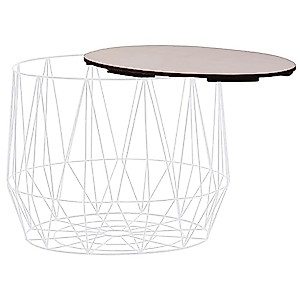 QJBSAVVA Coffee Table 2 pcs White,Center Table Low Table Folding Table Entrance Table Suitable for Meeting Rooms, Reception Rooms, Offices