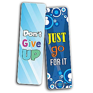 Creanoso Motivational Encouragement Bookmarks for Kids (60-Pack) – Six Assorted Quality Bookmarks Bulk Set – Awesome Bookmarks Giveaways – Stocking Stuffers Gift Ideas – Page Clips