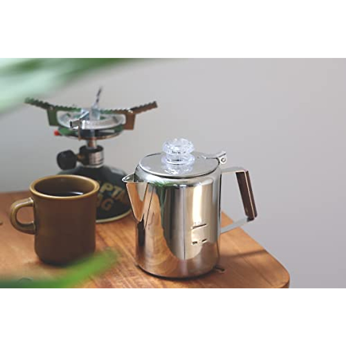 Captain Stag M-1225 18-8 Stainless Steel Percolator 3 Cup