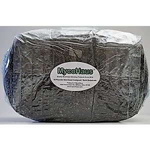 MycoHaus 10 Pounds Sterilized Compost Mushroom Substrate