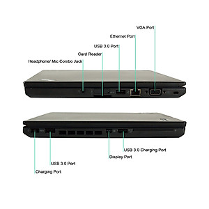 Lenovo ThinkPad T450 14in Laptop, Core i7-5600U 2.6GHz, 8GB Ram, 256GB SSD, Windows 10 Pro 64bit, Webcam (Renewed)