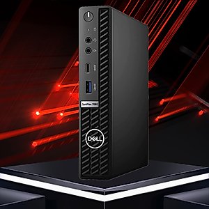 Dell OptiPlex 7080 XE Mini PC Business Desktop, Intel Core i5-10500T Processor, 16GB DDR4 RAM, 512GB PCIe SSD, Wi-Fi 6, Bluetooth 5.1, Ethernet, Windows 11 Pro, Black