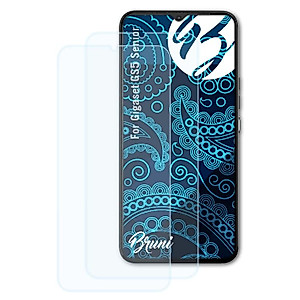 Bruni Screen Protector compatible with Gigaset GS5 Senior Protector Film, crystal clear Protective Film (2X)