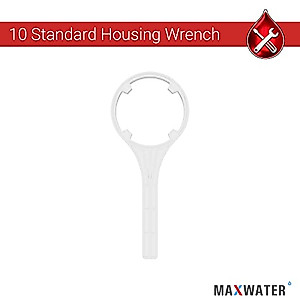 Max Water 3 Stage (Good for City & Cottage Water) 10 inch Standard Water Filtration System for Whole House - Pleated Sediment + Sediment + GAC - ¾" Inlet/Outlet - Model : WH-SW3