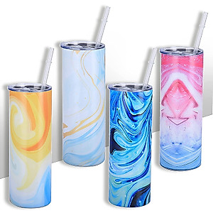 GORGECRAFT 2Pcs Seamless Silicone Sleeve 30oz Reusable Insulated Cup Sleeves Sublimation Tumbler Wrap Mug Clamp Sleeve Fixture for Full Wrap Tumbler Cups Home Glassware Accessories, Turquoise