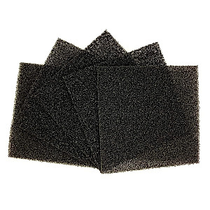QINIZX 5 Pack Set Solder Smoke Fume Absorber Activated Carbon Filter Sponge Solder Extractor Filter Replacement Fume Filters DIY Working Fan for Soldering Station (4.73x4.73x0.2inch)