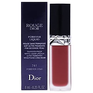 Dior Christian Rouge Forever Liquid Matte - 741 Forever Star Lipstick Women 0.2 oz