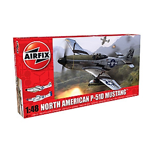 Airfix North American P51-D Mustang Plastic Model Kit 147 pieces