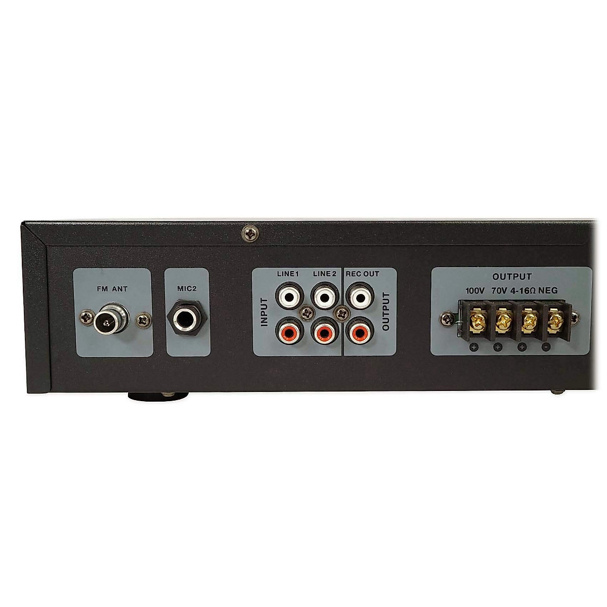 Rockville Commercial Restaurant Amp+(8) 6 inches White Ceiling Speakers+Wall Control