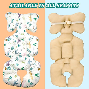 StoHua Baby Carseat Head Body Support Cushion, Infant Car Seat Insert, Universal Seat Cushion for Pushchair, Ultra-Soft Toddler Seat Pad Babybody Support, Perfect for Carseats, Strollers, Swings