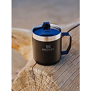 Stanley Classic Legendary Vacuum Insulated Tumbler-Stainless Steel Camp Mug, 1 Count (Pack of 1), Matte Black