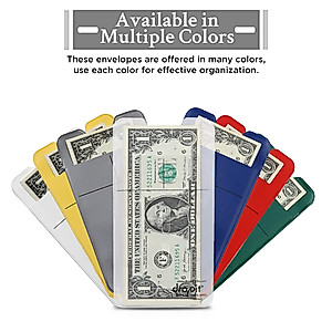 UBICON 7 Combo Reuseable Dropit Safe Envelope for Depositing of Currency and Money, Size 7, Combo