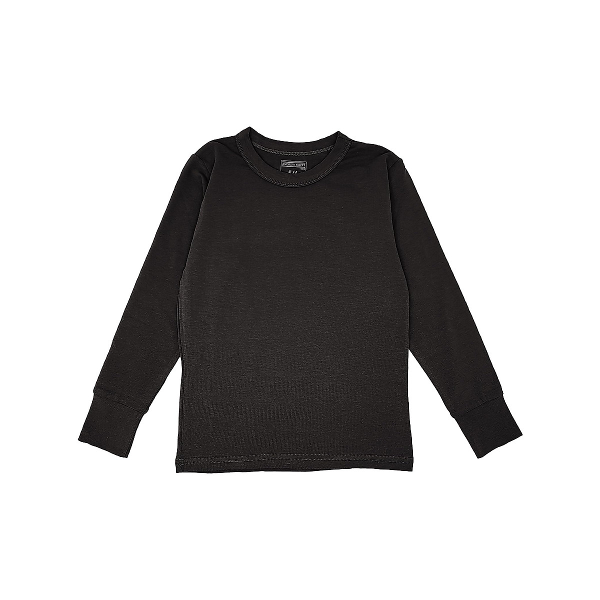 Girls/Boys/Toddler 6 Pack Athletic Performance Long Sleeve Undershirt Tops/Base Layer Cotton Stretch Shirts (6 Pack- Black/Khaki/White/Grey/Navy/Charcoal, 7-8)