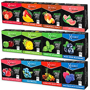 100% Tobacco and Nicotine Free Premium Hydro Herbal Hookah Shisha Molasses Flavor LOT of 12