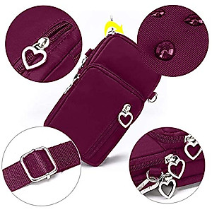 Sports Armband Outdoor Sweat-Proof Running Armbag Cross-Body Shoulder Casual Wallet Purse Gym Fitness Cell Phone Bag Key Holder for iPhone13 Pro/ 12 Pro/Xs Max/Xr,Galaxy S10 Plus,Huawei P30 Pro (#14)