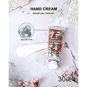 Gifts for Women, BFF LOVE-5pcs Cherry Blossom Bath and Body Set, Spa Kit Gift Set for Women with Massage Oil, Scented Candle, Bath Salt, Hand Cream & Soap, Gift Baskets for Women