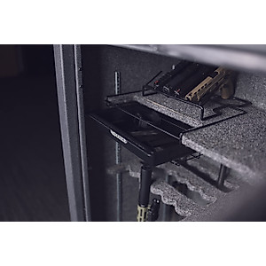 Lockdown Vault Drawer for Gun Safe Organization, Document or Valuable Storage and Security Black 13.6 x 14 x 3.8 inches