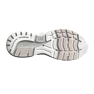 Brooks Women's Ghost 15 Neutral Running Shoe - White/Crystal Grey/Glass - 9 Medium