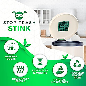 Refrigerator, Fridge, Freezer Deodorizer and Odor Eliminator (2 Pack) and Trash Can Deodorizer and Odor Eliminator (2 Pack)