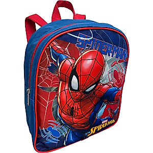 Ruz Spider-Man Toddle Boy 12 Inch Mini Backpack (Blue-Red)