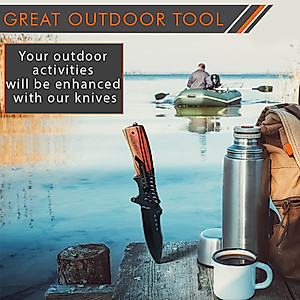 Grand Way Pocket Knife - Folding Knives - Military EDC USMC Jack Knifes - Best Camping Hunting Fishing Hiking Survival Knofe - Travel Accessories Gear - Pocket Knife Gifts for Men