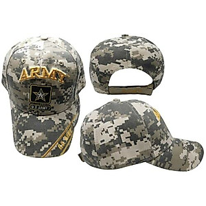 U.S. Army Star Logo Camo Camouflage Ball Cap Baseball Embroidered Hat
