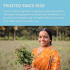 Himalaya Botanique Complete Care Whitening Toothpaste, Simply Peppermint, Fluoride Free for a Clean Mouth, Whiter Teeth and Fresh Breath, 5.29 oz, 2 Pack