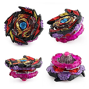 mlywd Bey Battling Tops Burst SuperKing, Bey Blade Launcher and Grip Battle Game Set Right Spin DB Layer System Gyro Toys Set Gifts for Kids Children Boys, B-170-01