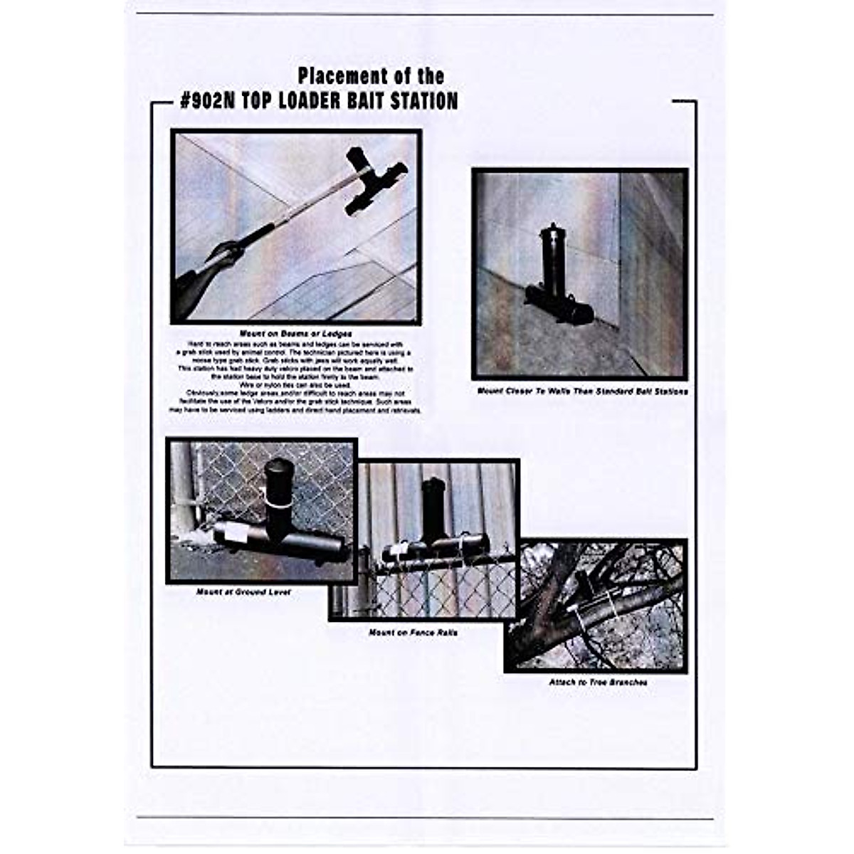 Pack of 2, Top Loader Bait Station for Mice & Rats