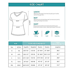Heathyoga Workout T Shirts for Women V Neck T Shirts for Women Open Back Women's Workout Tops Women's Athletic T-Shirts Ivory White