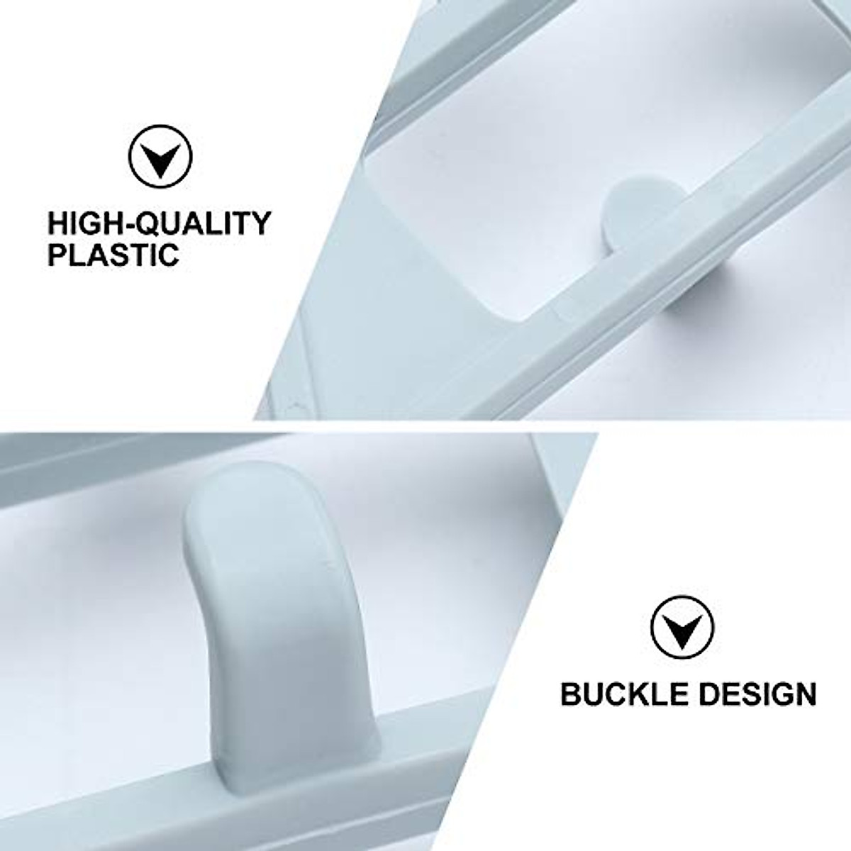 10Pcs Pants Storage Hanger Pants Hangers Plastic Skirt Hangers with Clips Space Saving Trouser Clips Hanger for Pants Skirts Clothes Slacks Clothes Drying Rack Blue Anti- Slip Hanger