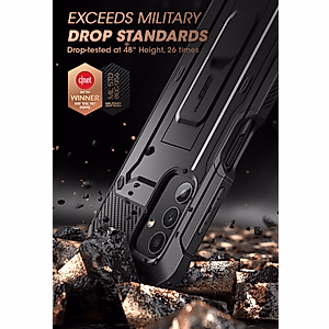 SUPCASE Unicorn Beetle Pro Full-Body Rugged Holster Case for 6.6-Inch Samsung Galaxy A13 4G/5G (2022), Black