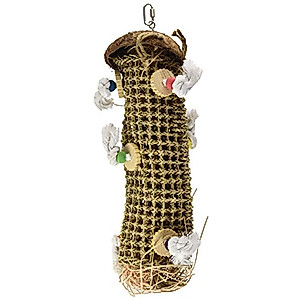 Penn-Plax Natural Weave Kabob Bird Perch Toy, 18-inch