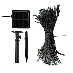 ORA LED Solar Powered String Lights, 100 LED’s, 55 ft, Waterproof, Dusk/Dawn Sensor, Perfect for Holiday, Christmas, Indoors, Outdoors, Home, Garden, Lawn, Patio, Decorative Landscape