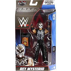 WWE Rey Mysterio The Greatest Hits Elite Collection Series 1 Wrestling Action Figure Toy, (GDF60)