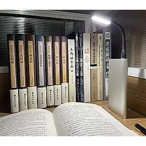 Kyfreshpower Flexible Mini USB LED Lamp Light Portable Night Light Compatible for Power Bank, Laptop, Notebook, Reading, Computer Keyboard USB Reading Light (8-Black)