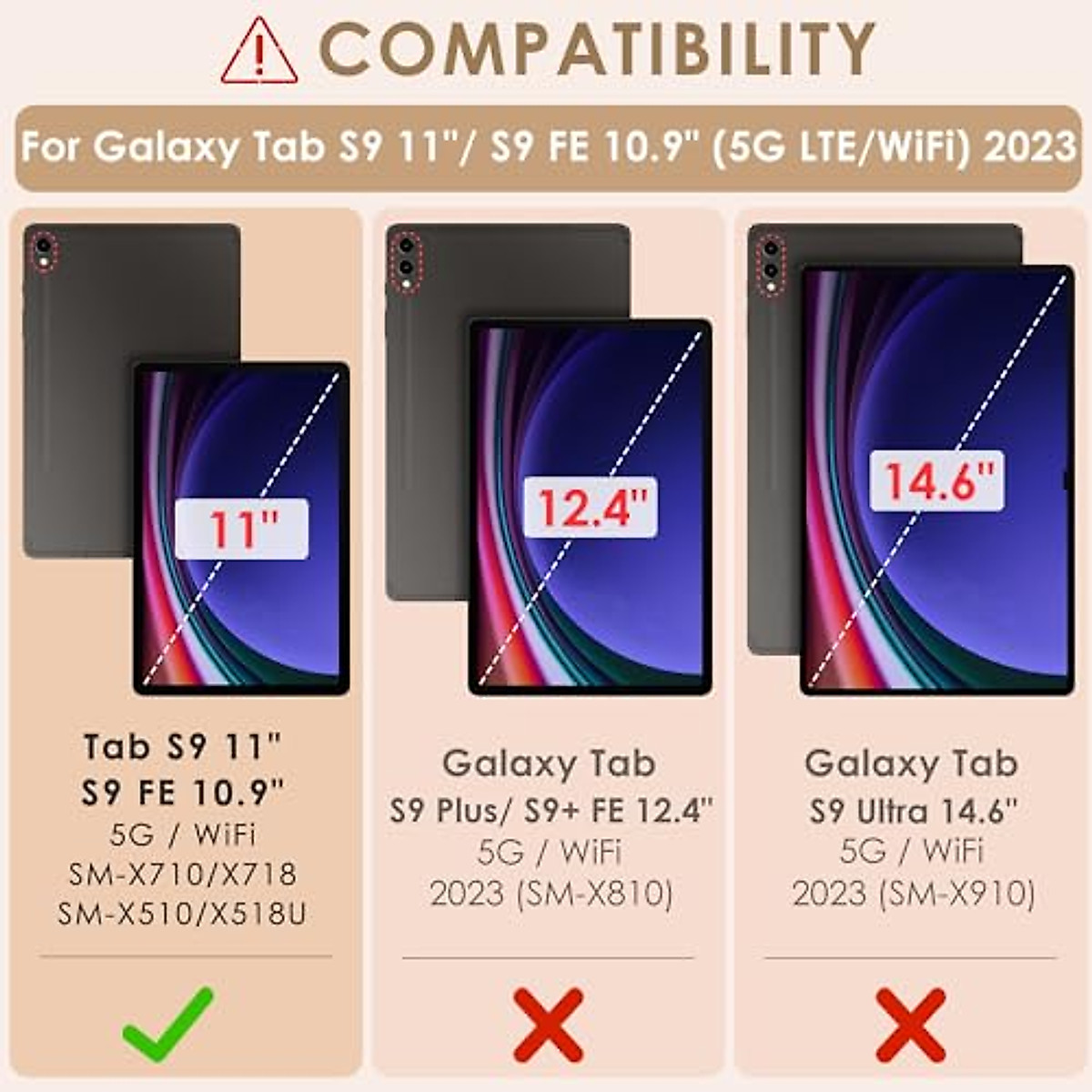 DETUOSI Leather Case for Samsung Galaxy Tab S9 11"/ S9 FE 10.9" (Wi-Fi/ 5G) 2023 Android Tablet with S Pen Holder + Silicone Back + Auto Sleep/Wake + Magnetic Closure Slim Folio Protective Book Cover