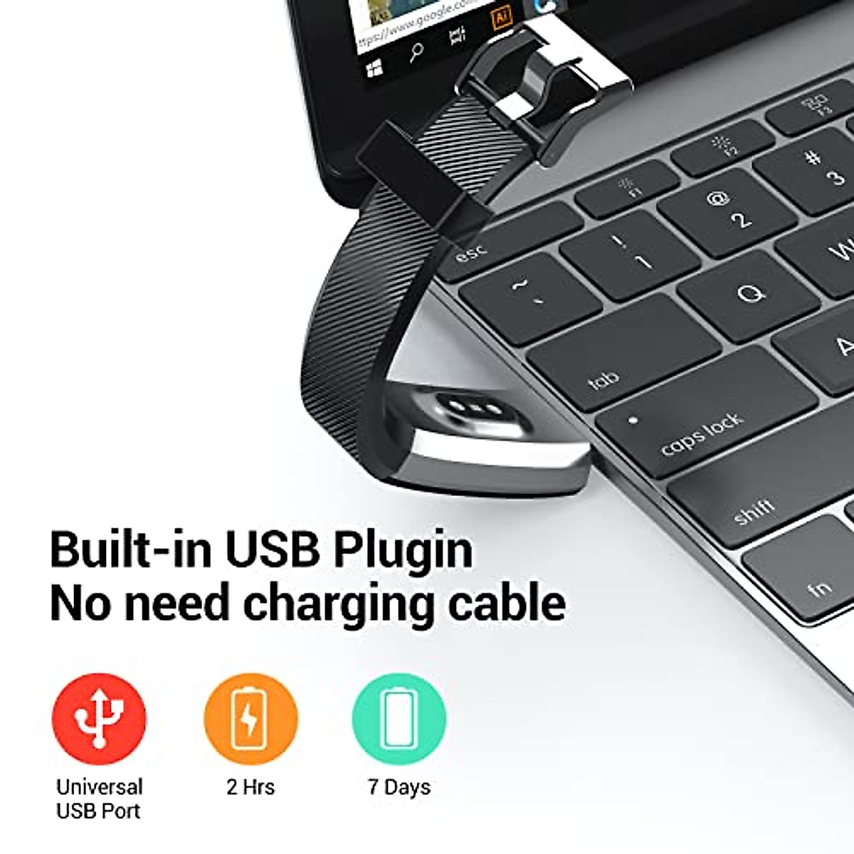 Stiive Fitness Tracker with Heart Rate Monitor, Waterproof Activity and Step Tracker for Women and Men, Pedometer Watch with Sleep Monitor & Calorie Counter, Call & Message Alert