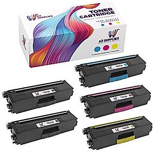 AZ Supplies Compatible Toner Cartridge Replacement for Brother TN439 Ultra High Yield TN439BK TN439C TN439M TN439Y HL-L9310CDW MFC-L9570CDW (2xBlack, Cyan, Magenta, Yellow - 5 Packs)