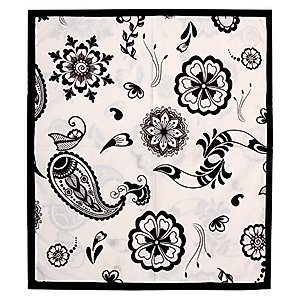 Sapphire-web Black Persia Paisley Print Pure Cotton 1 Piece Kitchen Towels 16 Inch by 18 Inch