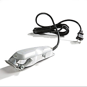 WAHL Professional Series Senior Clipper #8545 – Great for Professional Stylists and Barbers – V9000 Electromagnetic Motor –Silver -Aluminum Metal Bottom housing with Bonus Oil and Neck Duster