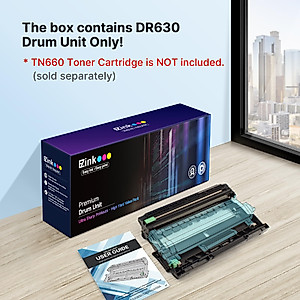 E-Z Ink (TM Compatible Drum Unit Replacement for Brother DR630 DR 630 Compatible with HL-L2300D HL-L2320D HL-L2340DW HL-L2360DW HL-L2380DW MFC-L2740DW MFC-L2720DW MFC-L2700DW DCP-L2540DW (1 Pack)